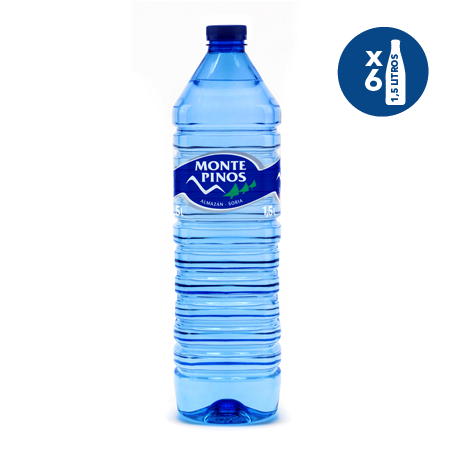 Buy Monte Pinos Natural Mineral Water PET 1.5L pack of 6 - LTV